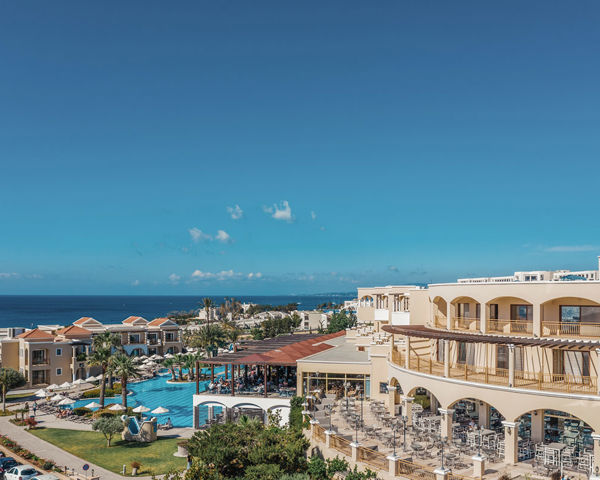 Lindos Imperial Resort op Rhodos. Vakantie Lindos Imperial Resort.